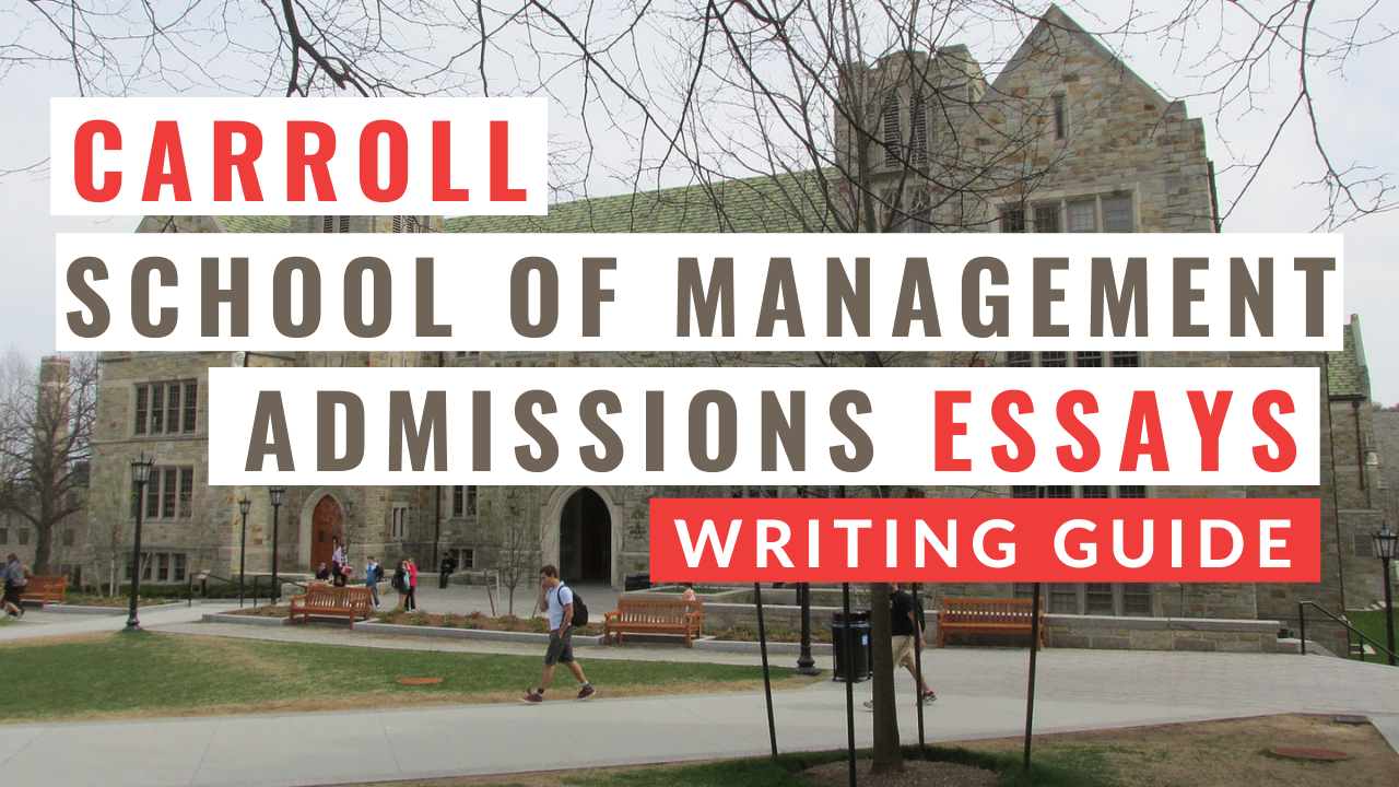 MBA Essays: Tips for Carroll, Boston College