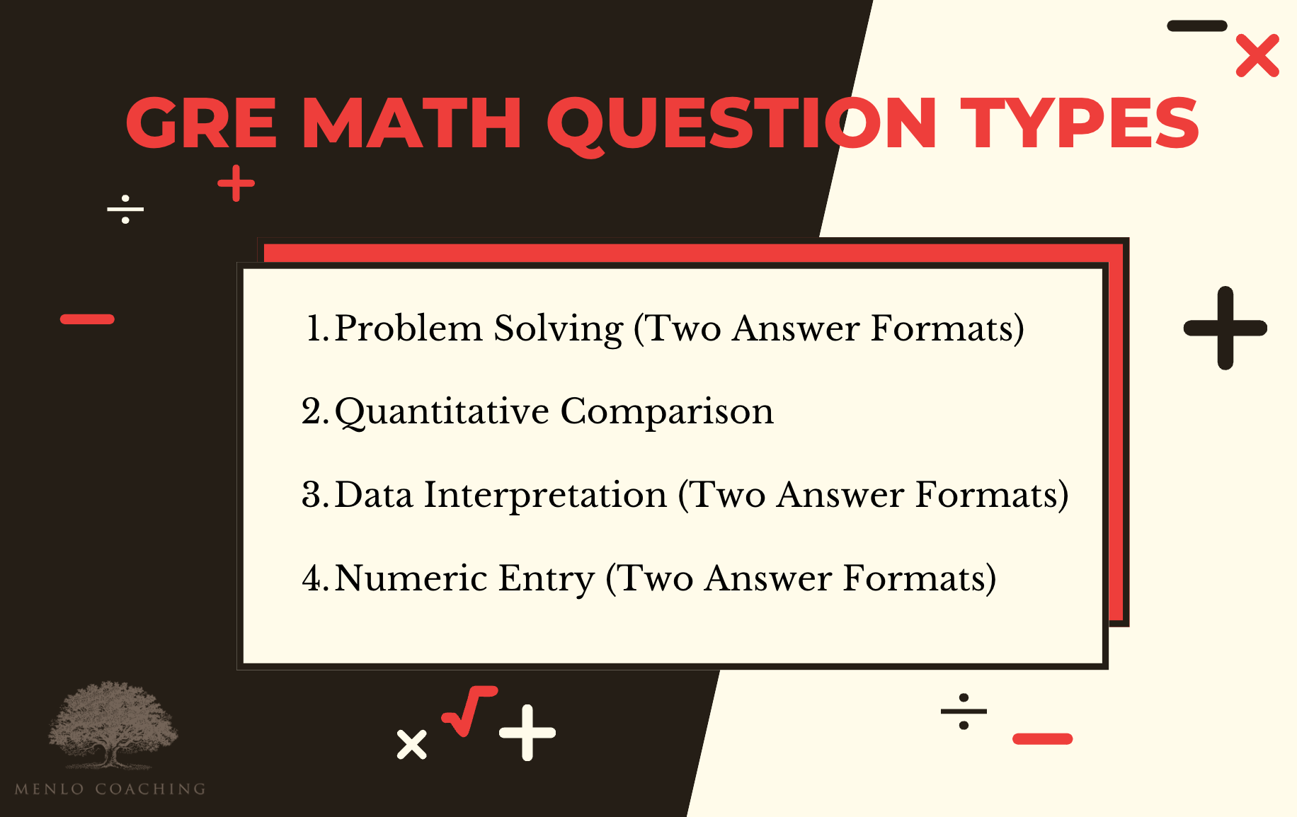 GRE Math for Single-Section Improvement - Menlo Coaching